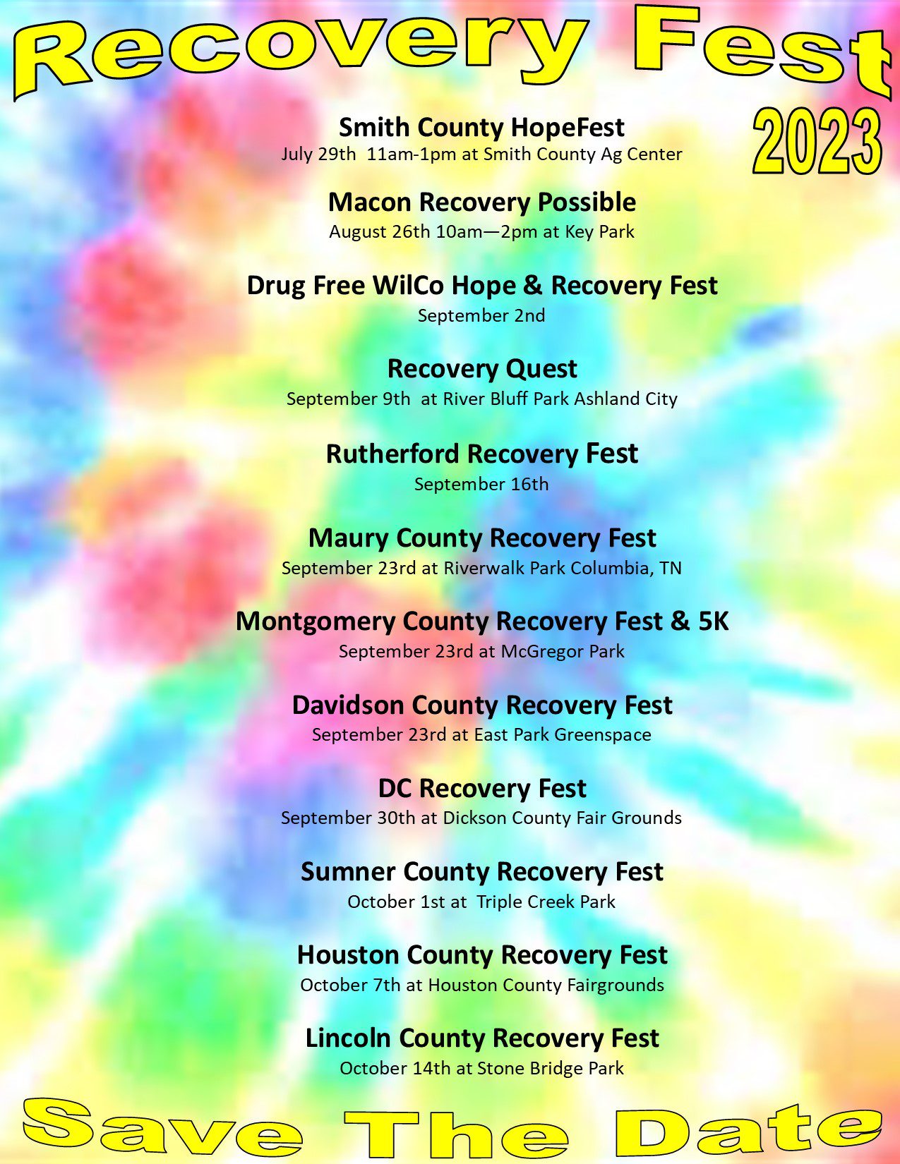 Rutherford County - Recovery Fest - Justice For All TN