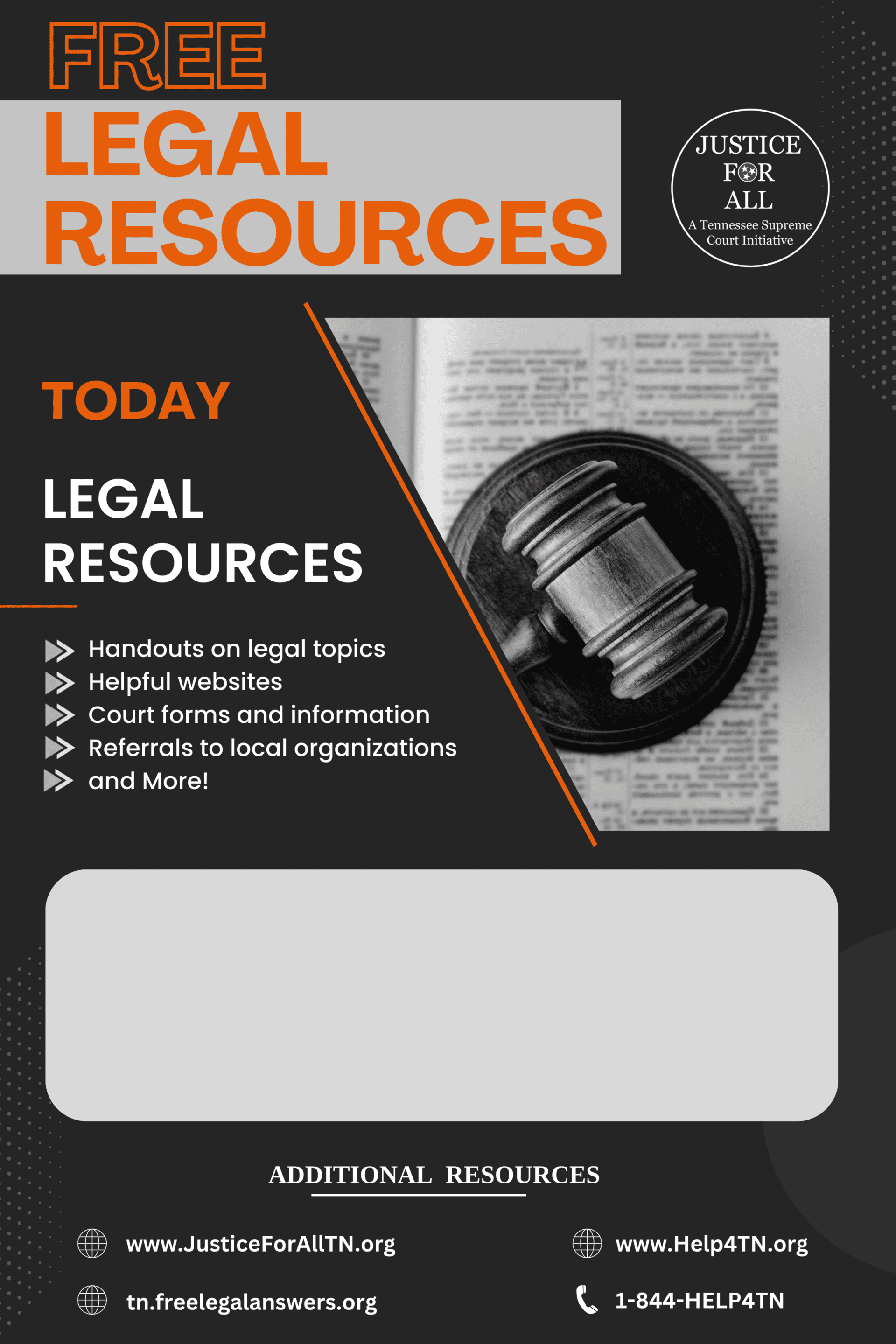 Pro Bono Work - Justice For All TN