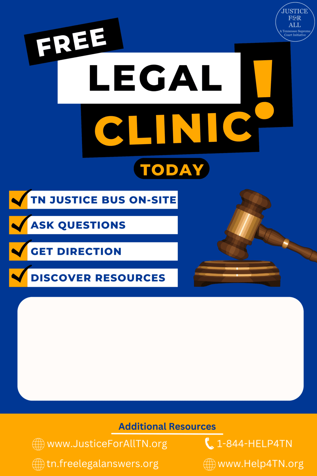 Pro Bono Work - Justice For All TN